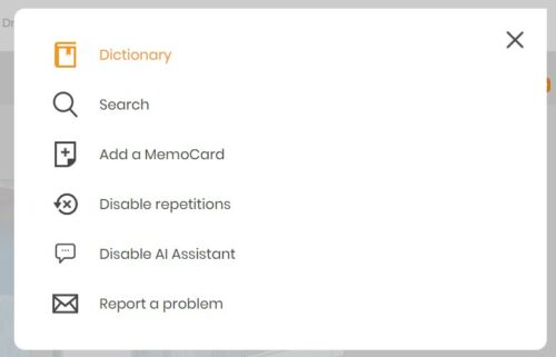 Dictionary, keyword search, MemoCards, and more.