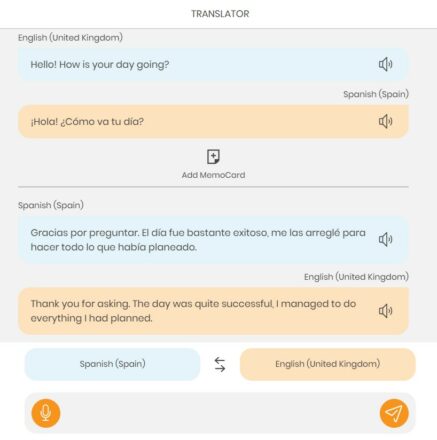 MemoTranslator – the simultaneous translator