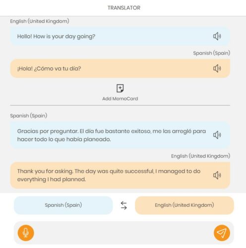 MemoTranslator – the simultaneous translator
